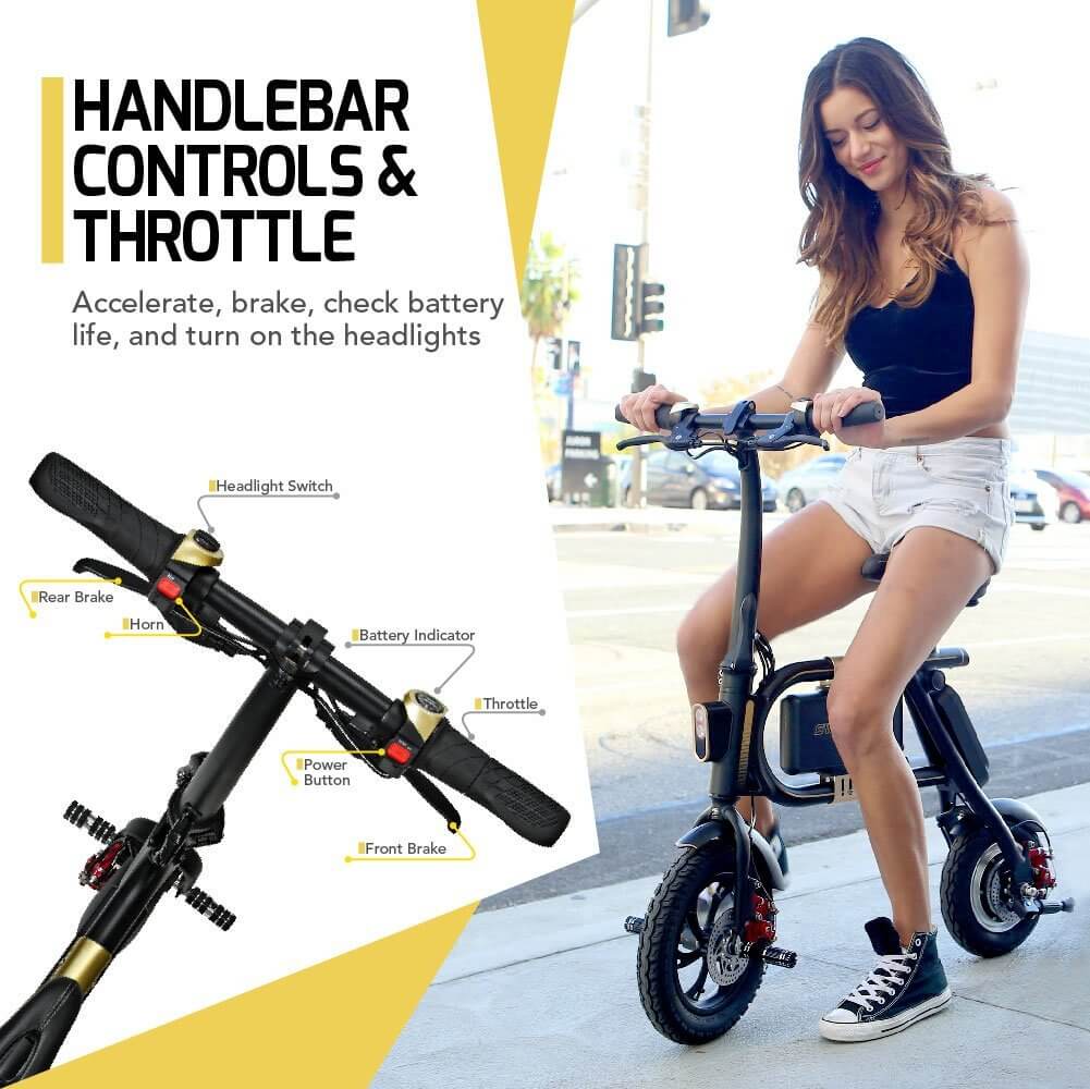 SWAGTRON SwagCycle Envy E-Bike – Folding Electric Bicycle– Swagtron India