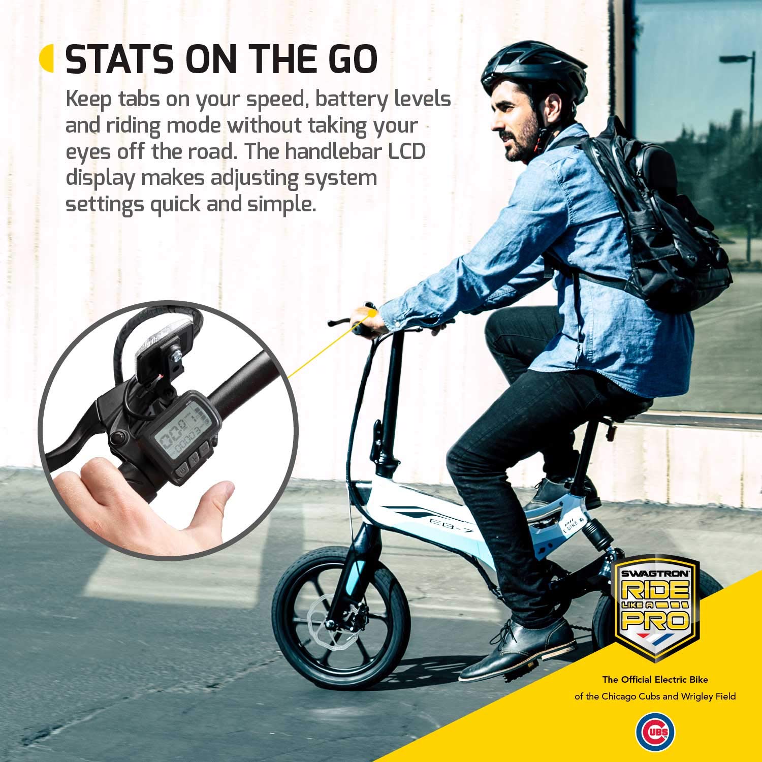 SWAGTRON SWAGCYCLE EB7 Elite Electric Bike, Folding Commuter EBike– Swagtron India