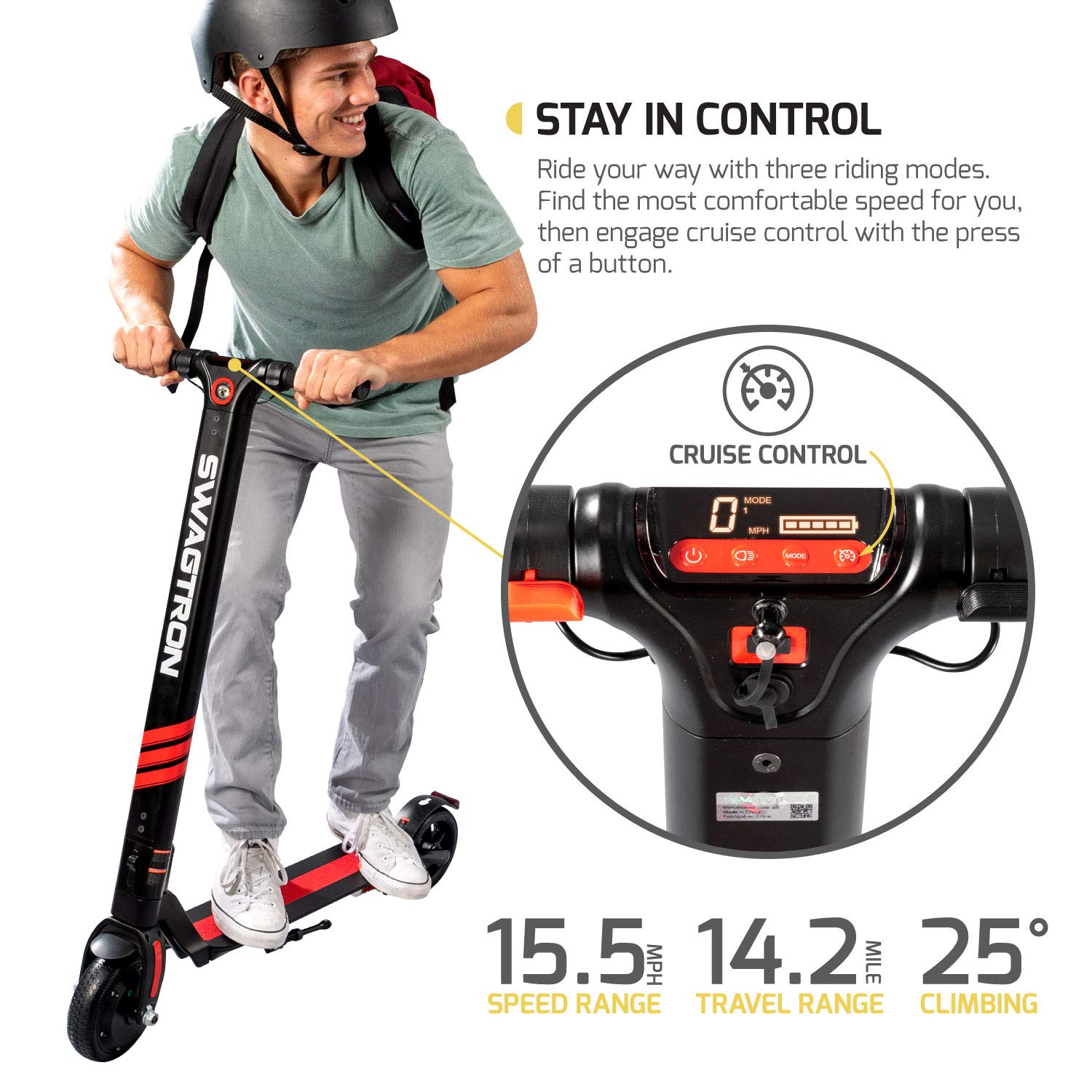 Swagtron Swagger PRO SG3 Folding Electric Sport Scooter– Swagtron India