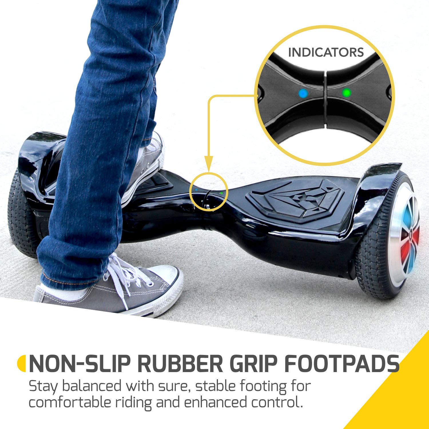 SWAGTRON T500 App-Enabled Bluetooth Hoverboard - UL2272 Safety Hoverbo ...