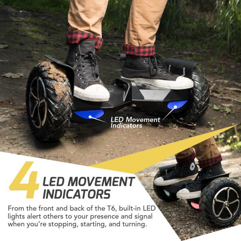 SWAGTRON T6 OFF-ROAD 10" Hoverboard with Auto Balancing and Bluetooth ...