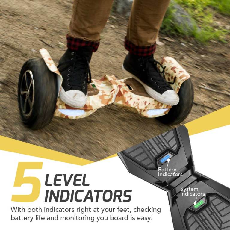 SWAGTRON T6 OFF-ROAD 10" Hoverboard with Auto Balancing and Bluetooth ...